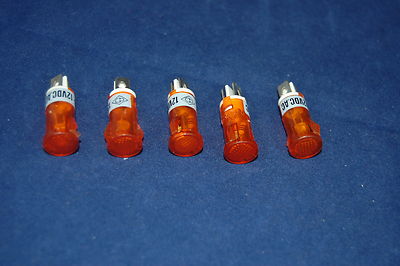 5 Pcs 220V AC 12mm Yellow Panel Mounting plug in Neon Pilot Lights | eBay