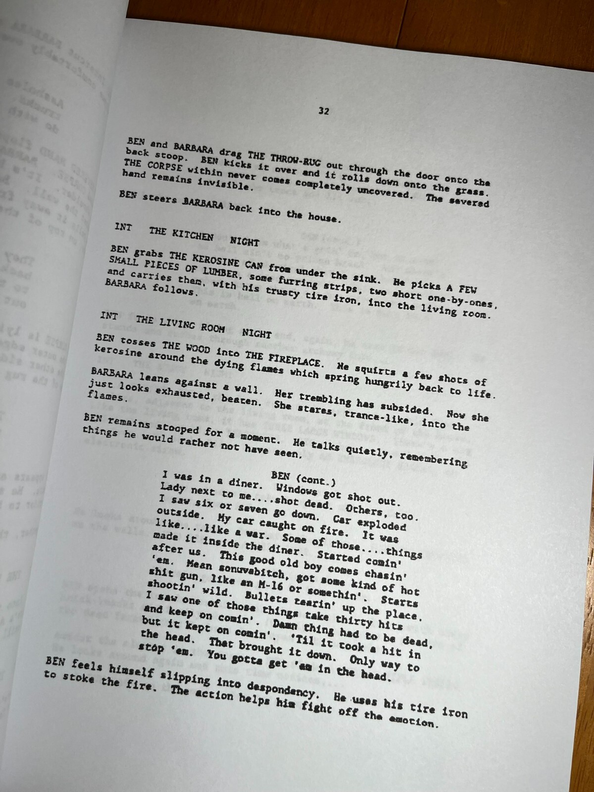 Night of the Living Dead 1990 Script Signed - Autograph Reprints ...