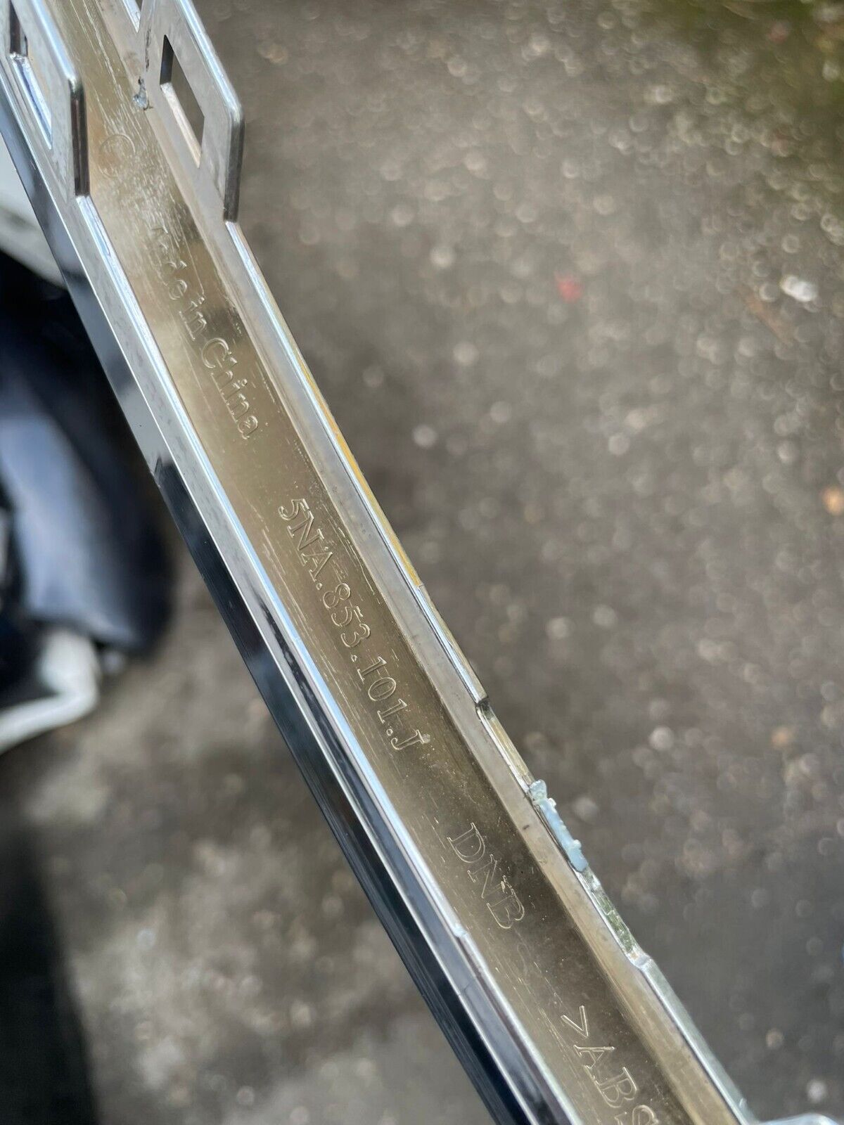 Chrome Moulding Bumper Front VW Tiguan AX1 Facelift From 2020 Genuine ...