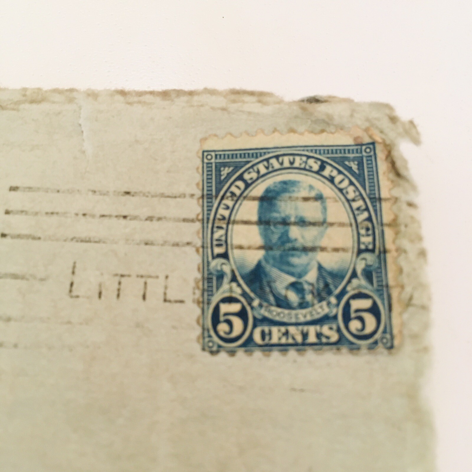 Stamp, 5 Cent Blue Roosevelt, Vintage Stamp, President Roosevelt, | eBay