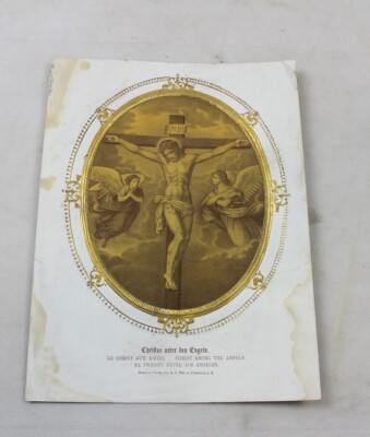 Estampes Edouard Gustav May - Christus unter den Engeln - 1870 - fon | eBay