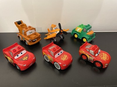 Lego Duplo Disney Pixar Cars LOT of 6 Lightning McQueen Tow Mater Dusty ...