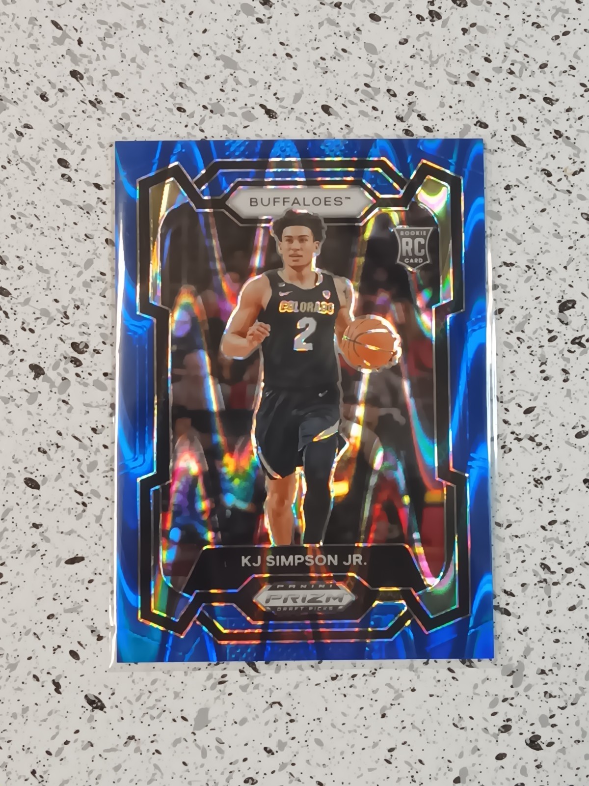 KJ Simpson Jr. 2024 Prizm Draft Picks #93 Blue Seismic /149 Price Guide ...