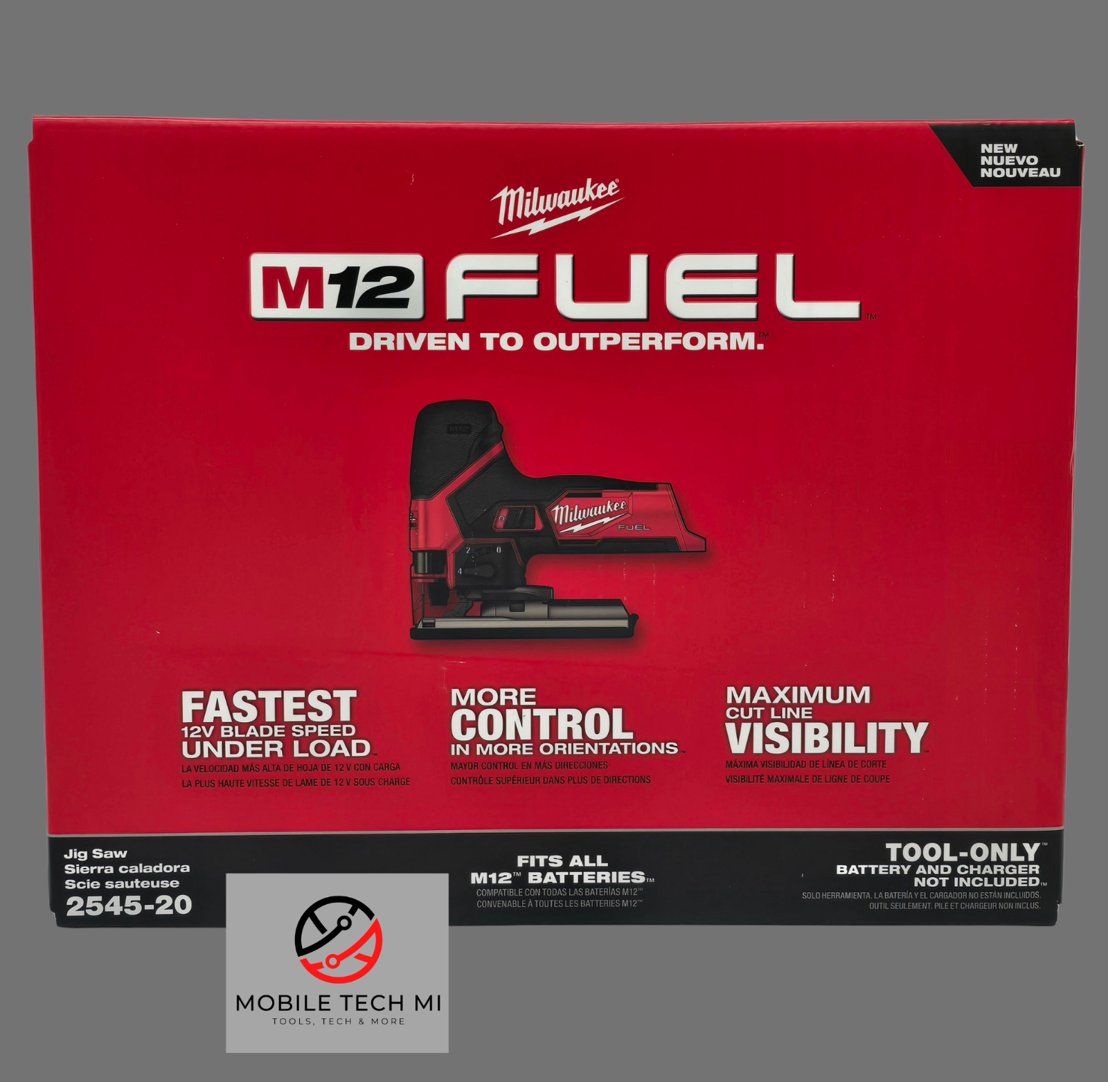 Milwaukee M12 FUEL Jig Saw 2545-20 Brushless Tool Only Jigsaw - BRAND ...