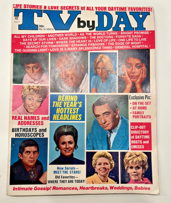 TV By Day Magazine July 1970 Vol 1, #1 Premier issue in Excellent ...