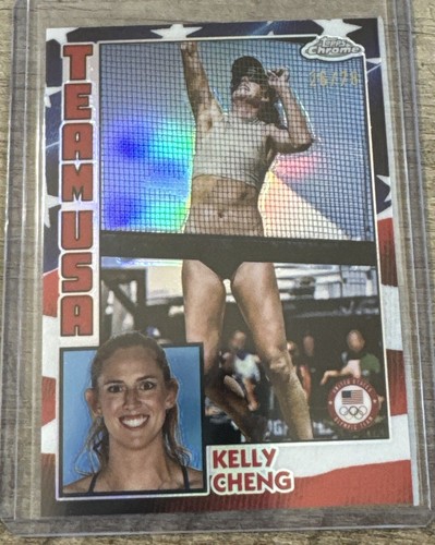 2024 Topps Chrome US Olympics 1984 Topps American Flag 26/76 84T-12 ...