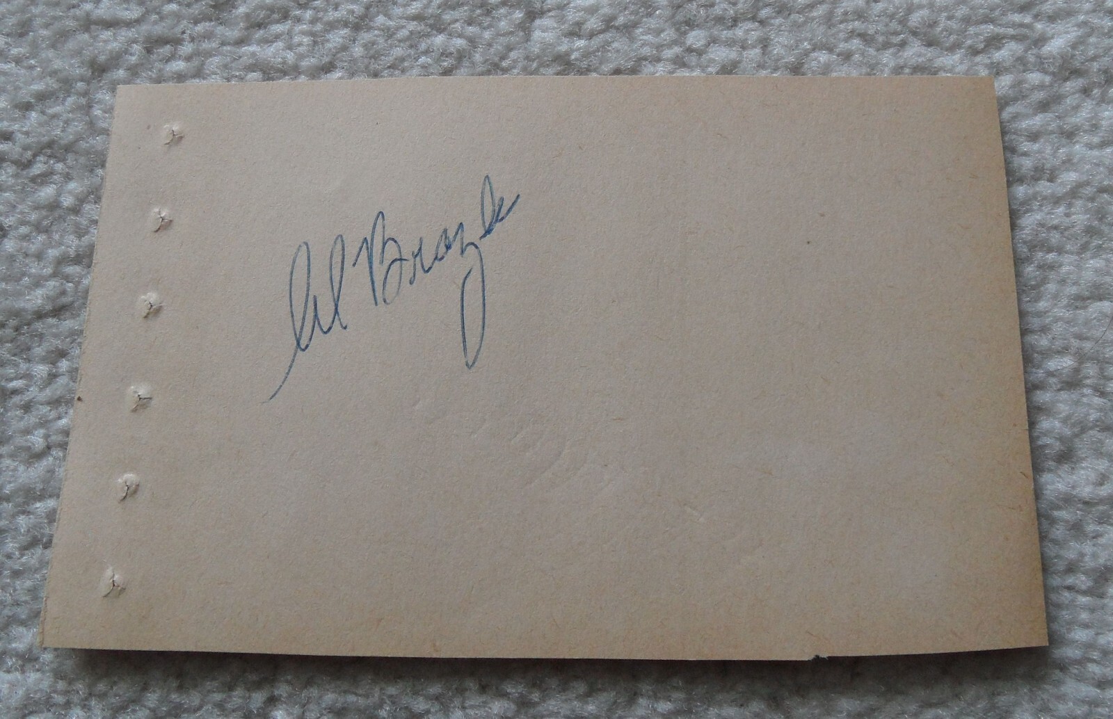 Al Brazle Autograph Signed VINTAGE Album Page d73 1940s-50s St Louis ...