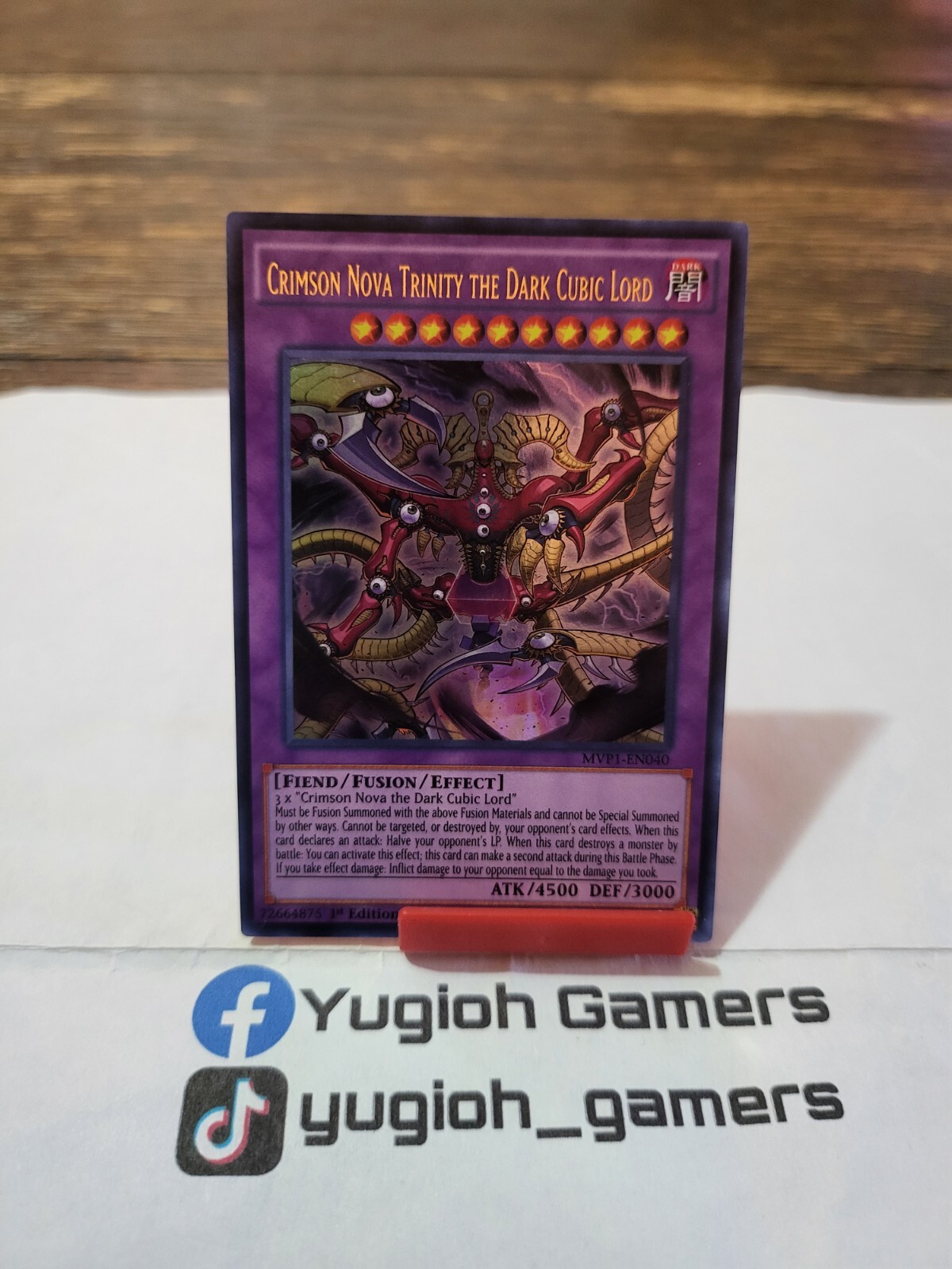 Yu-Gi-Oh Crimson Nova Trinity The Dark Cubic Lord MVP1 1st Ultra Light ...