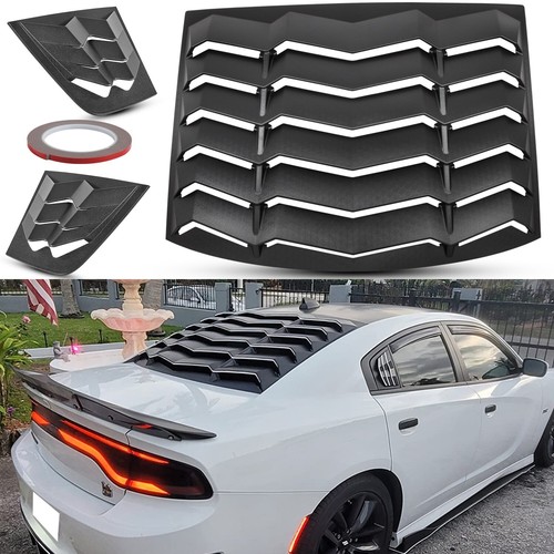 Rear+Side Window Louvers for Dodge Charger 11-23 SXT/GT/RT/RT Scat Pack ...