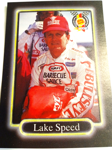 * Lake Speed #83 Bullseye Sauce Maxx Race Cards Holly Farms 1990 Card # ...