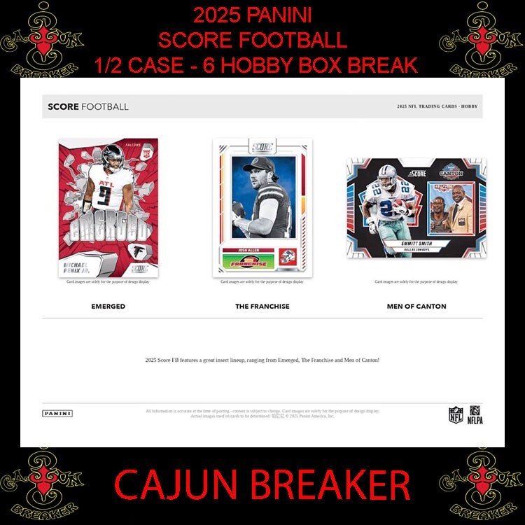 HOUSTON TEXANS *1/2 CASE - 6 HOBBY BOX BREAK* 2025 PANINI SCORE ...