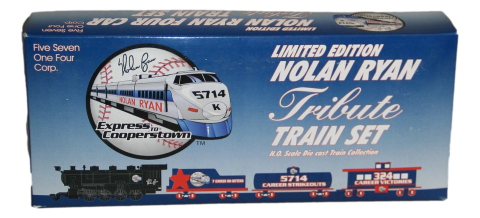 Nolan Ryan Limited Edition Tribute Train Set NIB | eBay