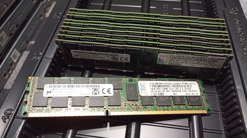 10x Micron 16 Go 2Rx4 pc3-14900r mt36jsf2g72pz-1g9e1hg ddr3 (160Go de ...