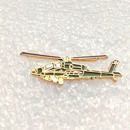 Pin's lapel pin Pins Military Armée Militaria AH-64 Apache Hélicoptère ...