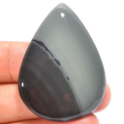 Natural Wave Obsidian Pear Shape Cabochon Loose Gemstone 57 Ct ...