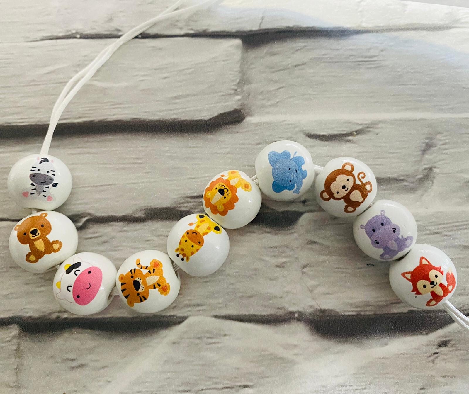 Personalised Wooden dummy clip, boy, girl Cute Farm And Zoo Animals Cow ...