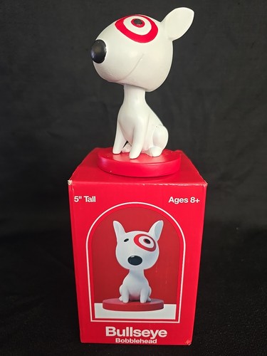 Target Bobble Head Dog Bullseye Halo English Bull Terrier 5" | eBay