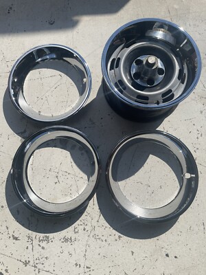 AMC AMX Javelin 15x7 Rally Wheel Trim Ring Set | OE