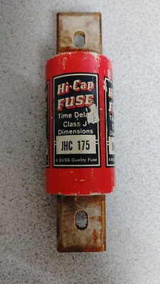 BUSS JHC 175 175A 600VAC TIME DELAY DUAL ELEMENT HI-CAP FUSE WOW!! | eBay