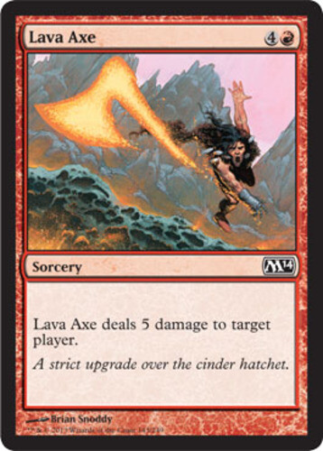 MTG: Lava Axe [Moderately Played] Magic 2014 Magic the Gathering CCG ...
