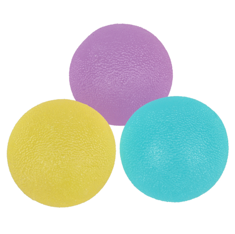 3PC Hand Therapy Exerciser Balls Squeeze Balls Kit Stress Relief Hand ...
