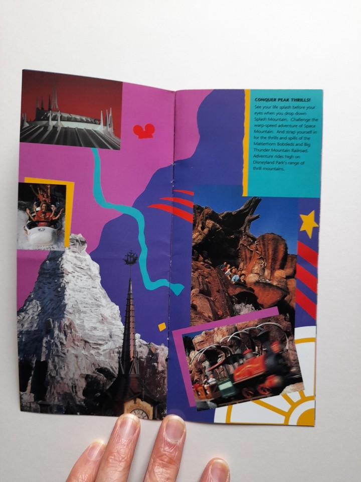 Disneyland Los Angeles Information Leaflet Brochure early 1990s | eBay UK