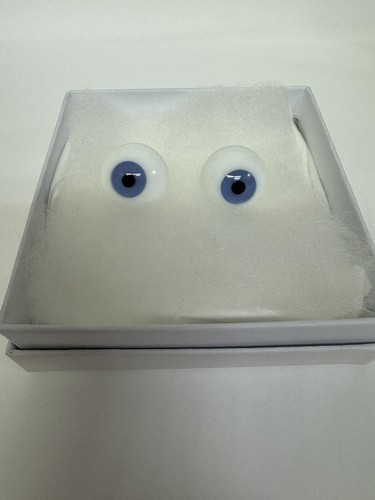 DOLLS ALL GLASS PAPERWEIGHT EYES, Sz 22mm, LIGHT LAVENDER Color(ref#1 ...