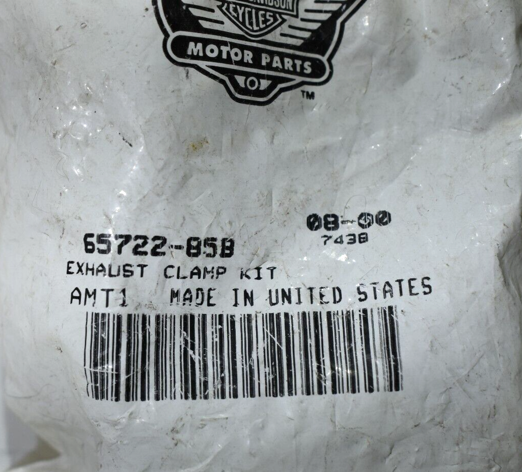 OEM Harley-Davidson 65722-85b Exhaust Clamp Kit NOS for sale online | eBay