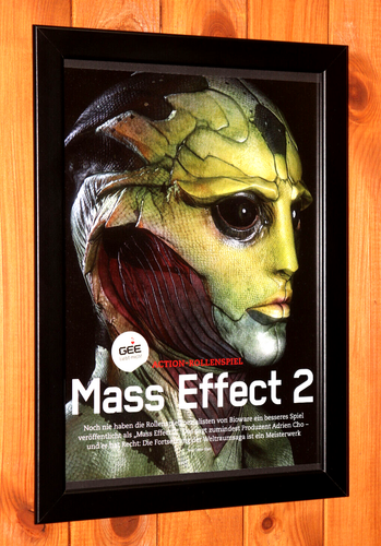 Mass Effect 2 PlayStation Xbox 360 PS3 Promo Rare Small Poster Ad Page ...
