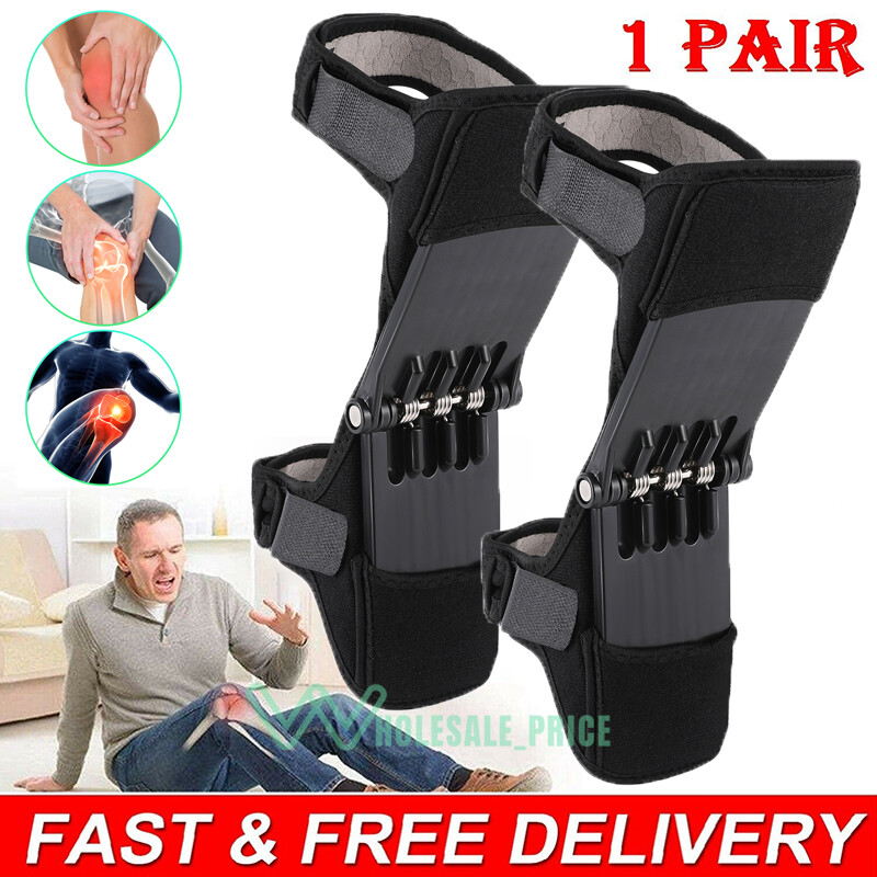 Spring Powered Knee Support Brace Sports Kneecap Joint Booster ...
