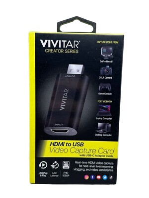 Vivitar HDMI to USB Video Converter USB Capture, Real-Time HDMI Video ...