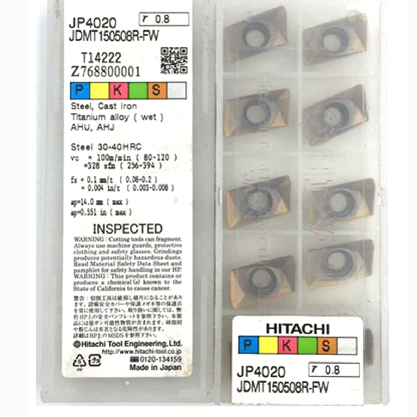 Hitachi Jdmt150508r-fw Jp4020 CNC Blade # for sale online | eBay