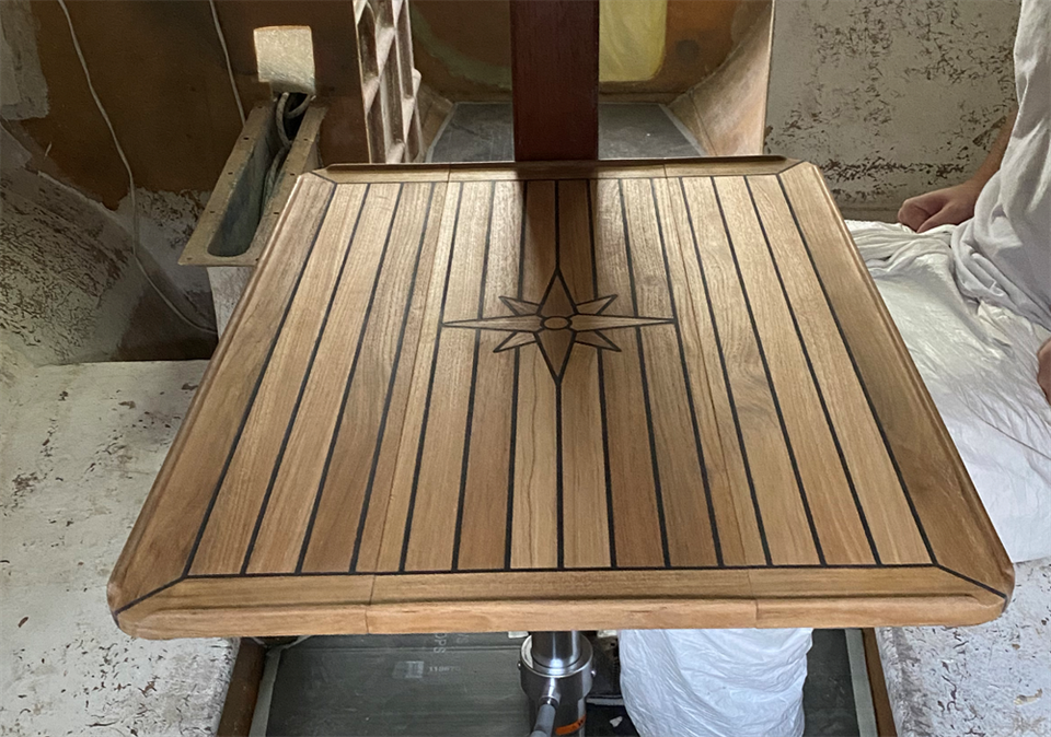 Boat Sliding Teak Table Top 580/340x600,580/340x800,580/340x1000mm ...