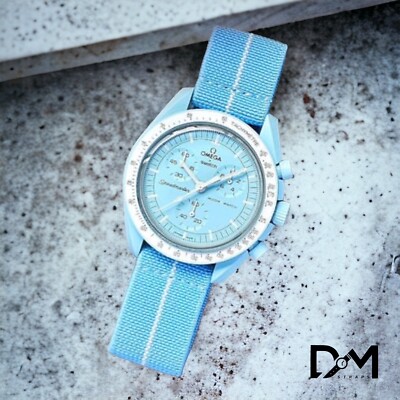 Omega x Swatch - MOONSWATCH - MISSION TO URANUS - LIGHT BLUE ELASTIC ...