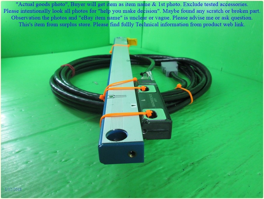 SONY SR77-032RSAAX, Magnescale Linear encoder + CH33 Cable as photo, sn ...