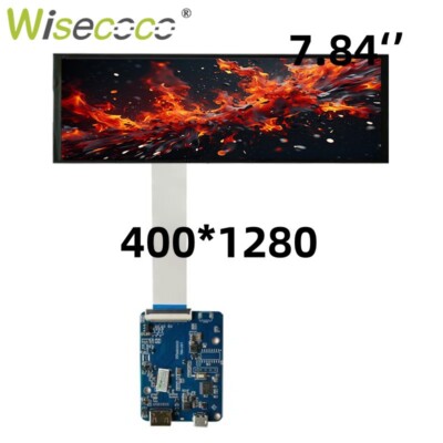 7.84'' 1280x400 LCD Display Bar LCD Screen Aida64 Laptop Raspberry Pi ...
