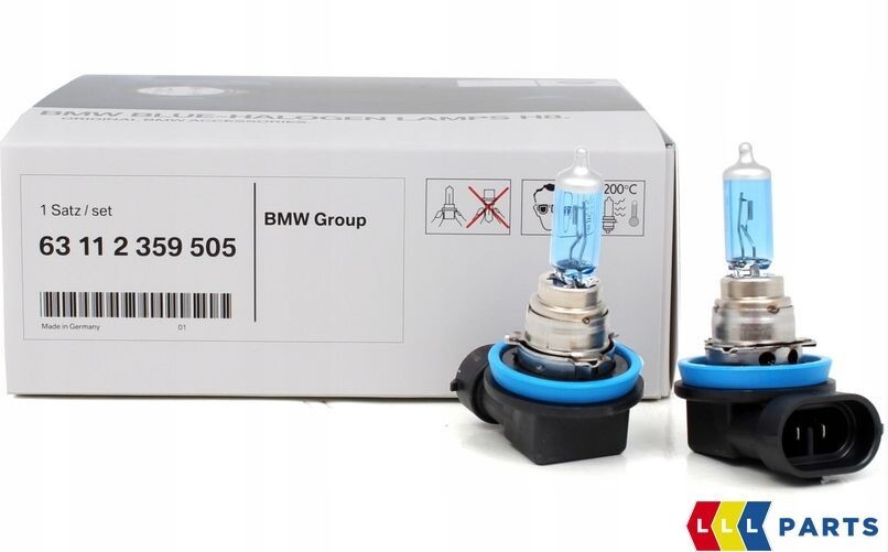 NEW GENUINE BMW FRONT HEADLIGHT BLUE HALOGEN LIGHT BULB PAIR SET 8H ...