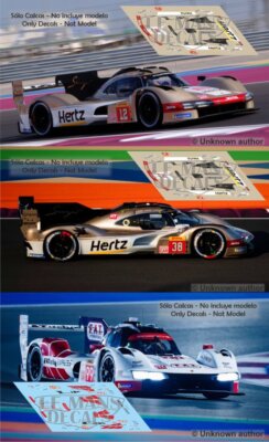 Decals Porsche 963 WEC 2024 12 38 99 1:32 1:43 1:24 1:18 slot calcas | eBay