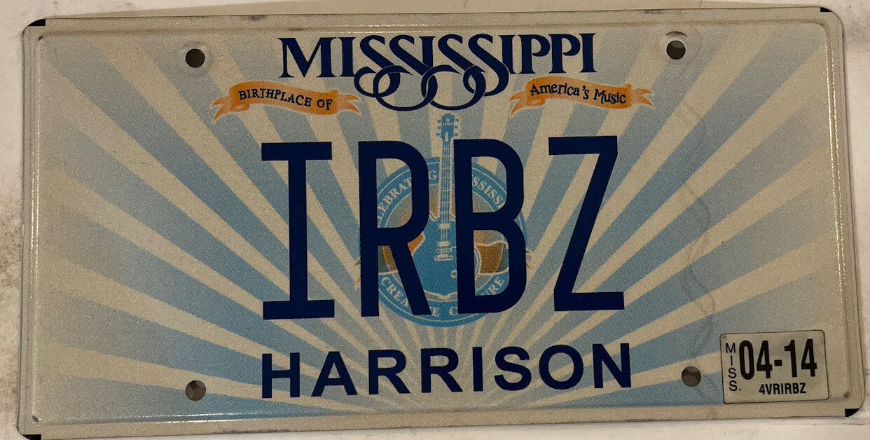 Vanity IRBZ IR BZ IRBAZ IRBY IRB S license plate Irbaaz Biz Business ...