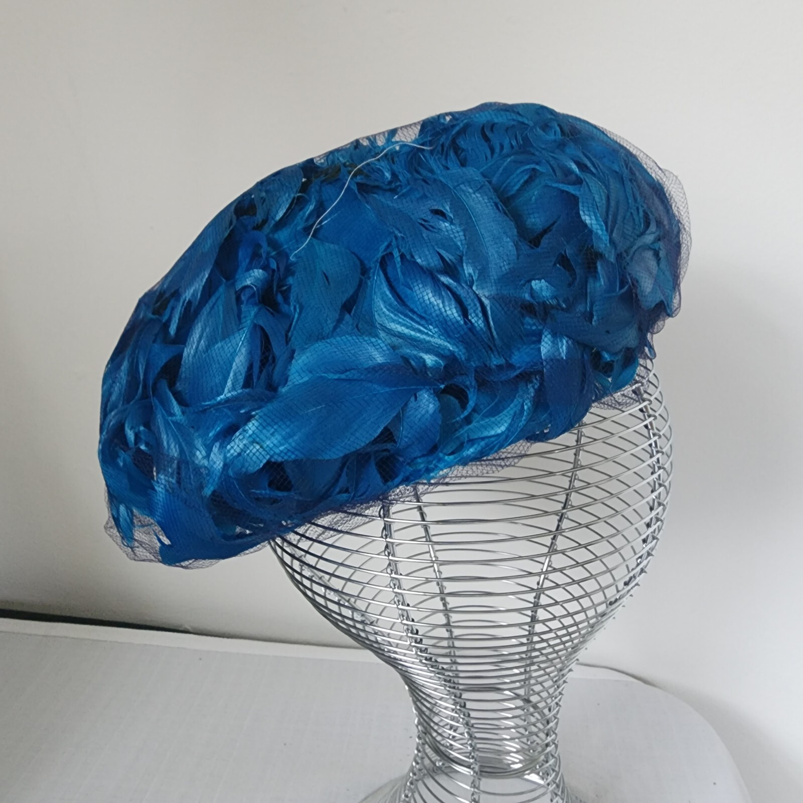 Henry Margu Creations Vintage Blue Feather Hat | eBay
