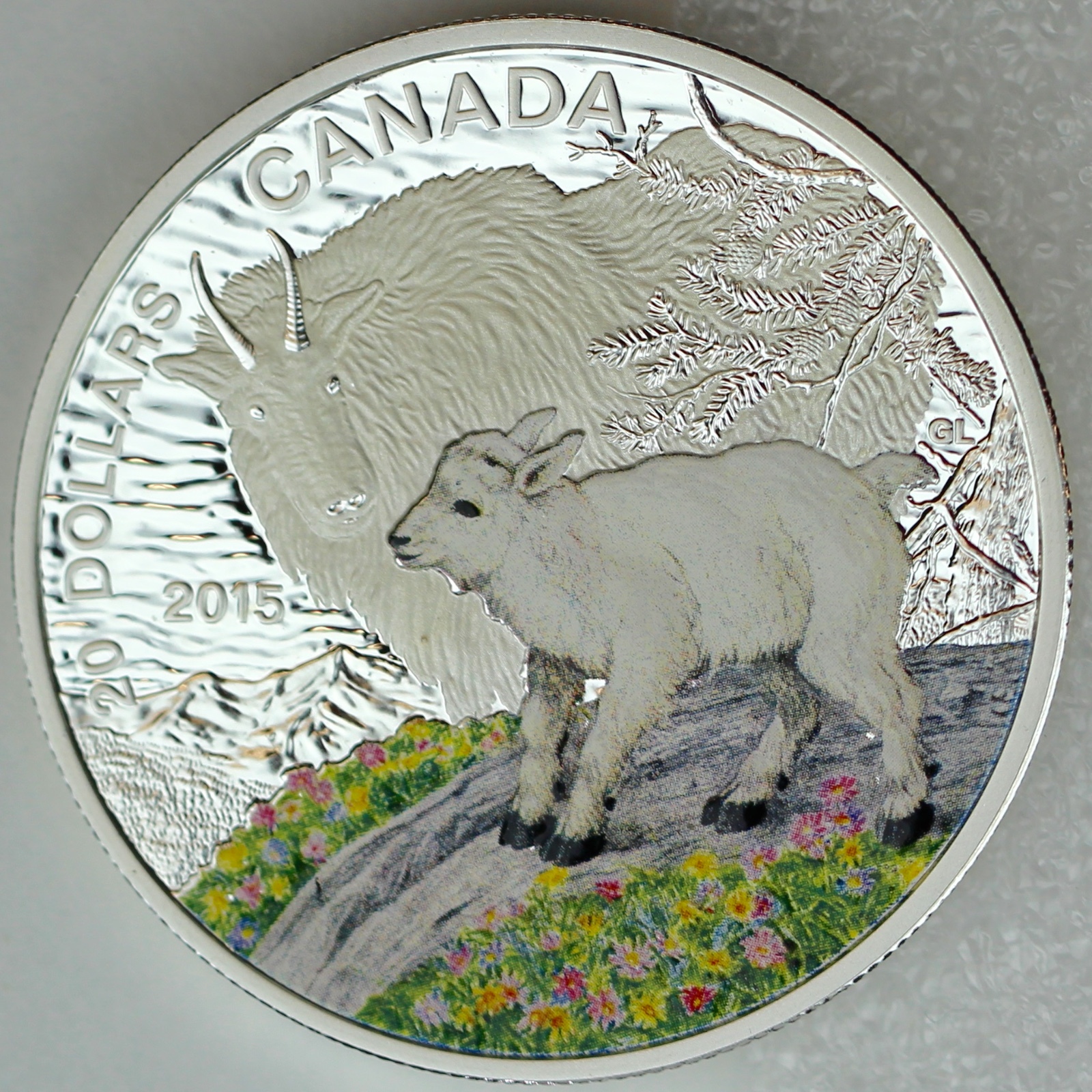 Canada 2015 $20 Baby Animals: Mountain Goat 1 oz. 99.99% Pure Silver ...