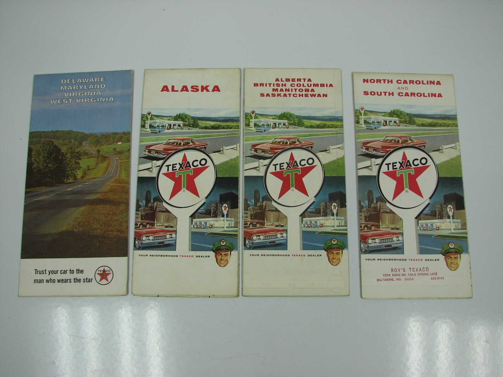 4 Vintage Texaco Oil Company Road Maps | eBay