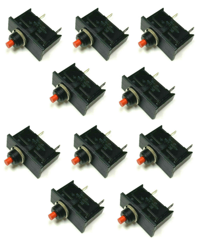 10pcs Universal Red Momentary Car Alarm Push Button Valet Switch Marine ...