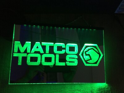 Matco Mirrored Led Neon Light Sign Barn , Shop , Bar , garage | eBay
