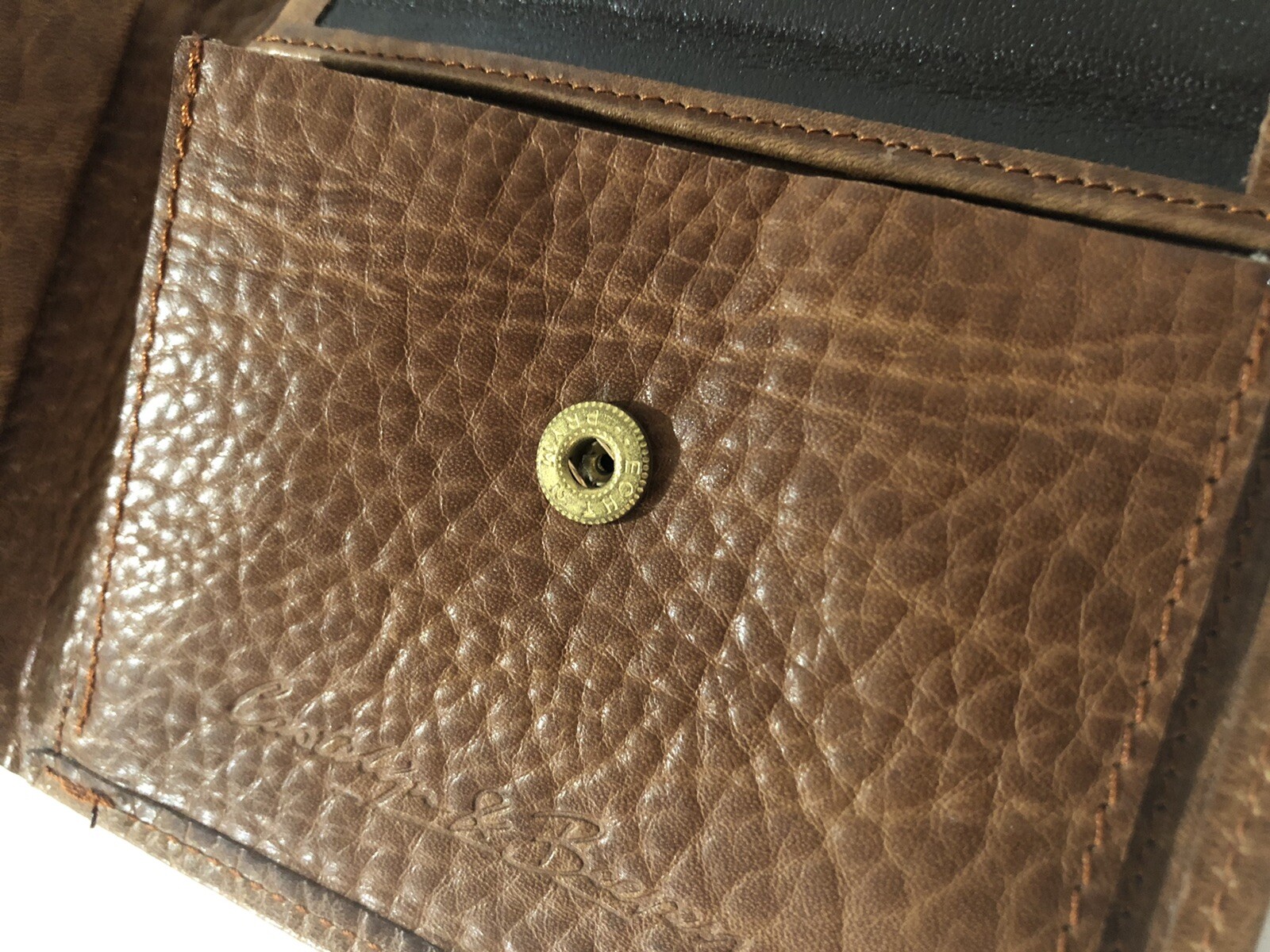 Vintage Echt-2-Prym Fold Brown Leather Wallet German… - Gem