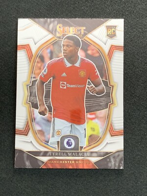 2022-23 Panini Select EPL Tyrell Malacia RC Terrace Base #70 Manchester ...