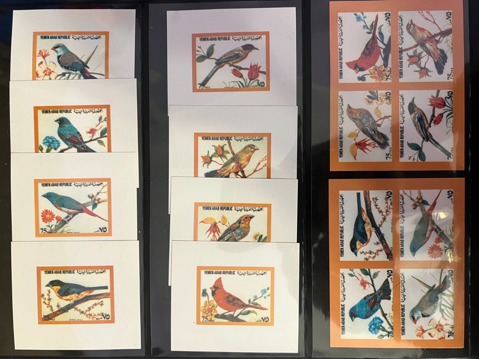 Yemen YAR Chromalin Proof Stamp Collection 158 Different! RARE! | eBay