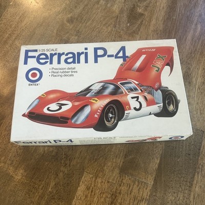 Entex Ferrari P-4 1/25 Model Kit No 9118 - NEW IN BOX - FREE SAME DAY ...
