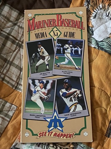 ORIGINAL 1985 SEATTLE MARINERS MAJOR LEAGUE BASEBALL MEDIA GUIDE | eBay