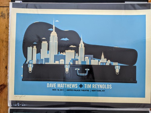Dave Matthews + Tim Reynolds Poster NYC Nov 18th, 2011 S&N #196/550 | eBay